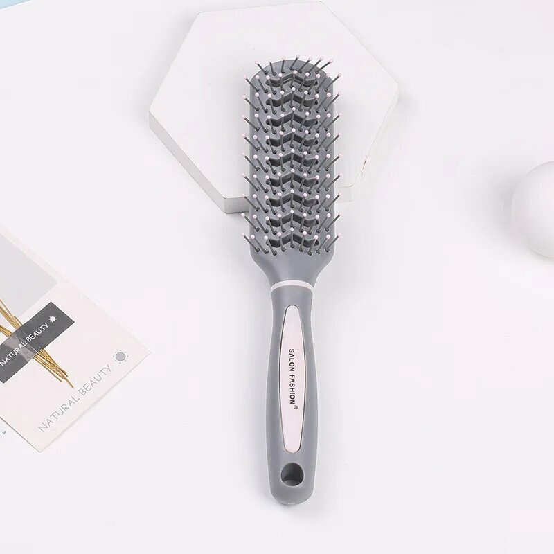 Массажная Щетка Для Распутывания Волос, Круглая Расческа, Инструмент Для Укладки Волос Для Вьющихся Волос, Салон