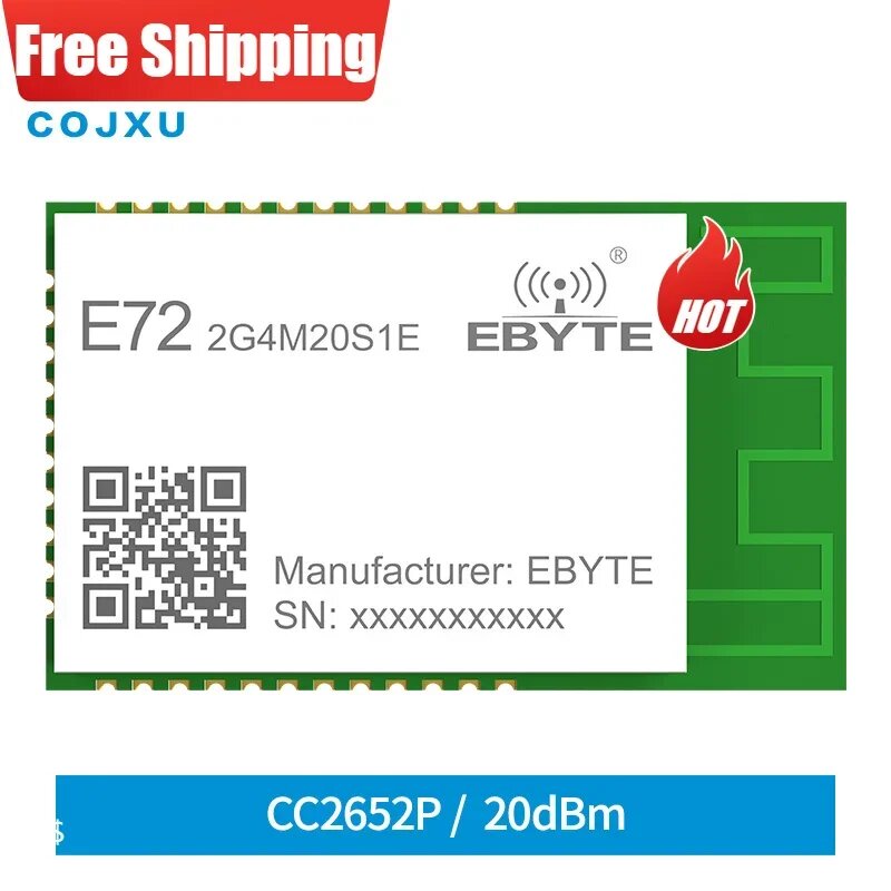 CC2652P Zigbee 3,0 2,4 ГГц беспроводной модуль 20 дБм дальнего действия 700 м ARM MCU SMD BLE 5,0 E72-2G4M20S1E SOC передатчик-приемник