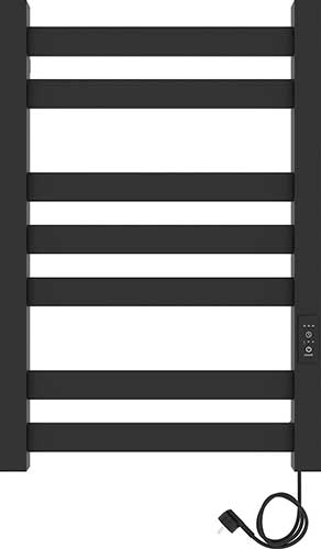 Полотенцесушитель LARIS Гефест ЧКЧ П7 500х800 черный муар, правый 73207617