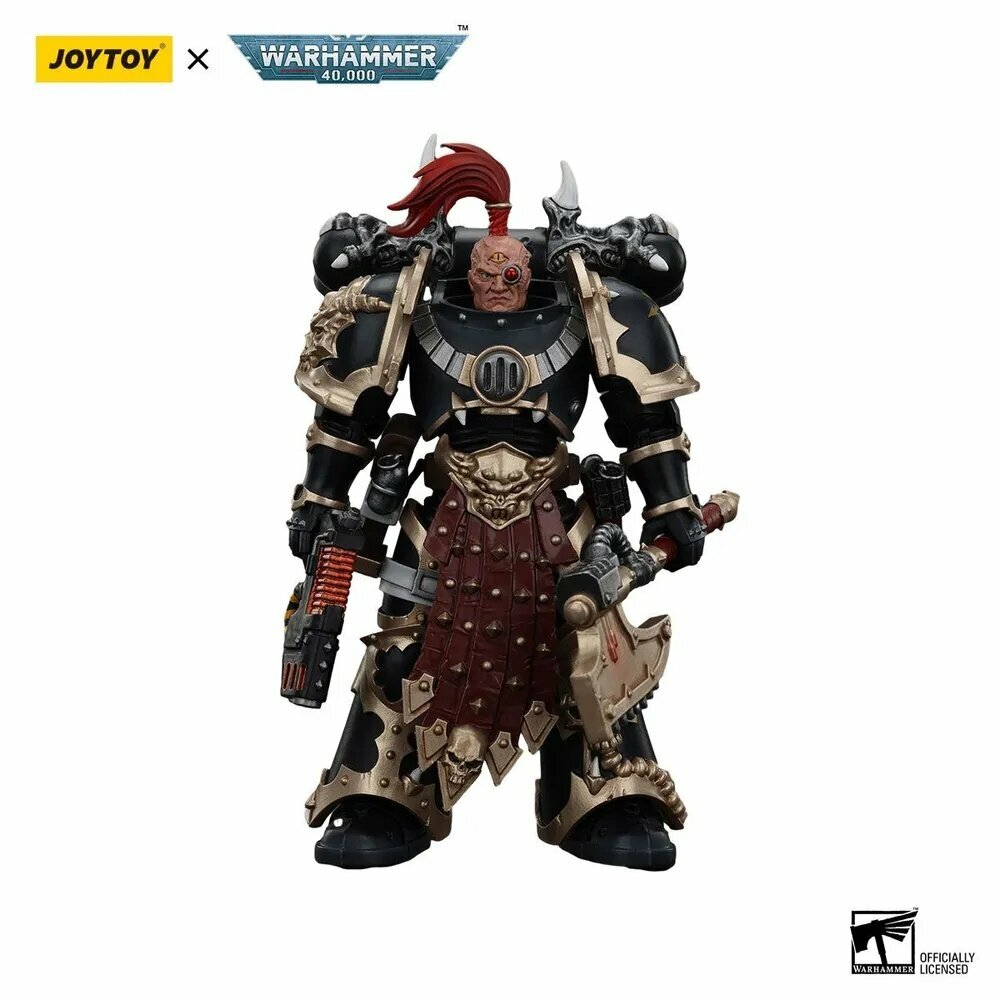 JOYTOY Warhammer 40K Chaos Space Marines Black Legion Chosen Plasma Pistol and Power Axe 1/18 Подвижная фигурка коллекция игрушек