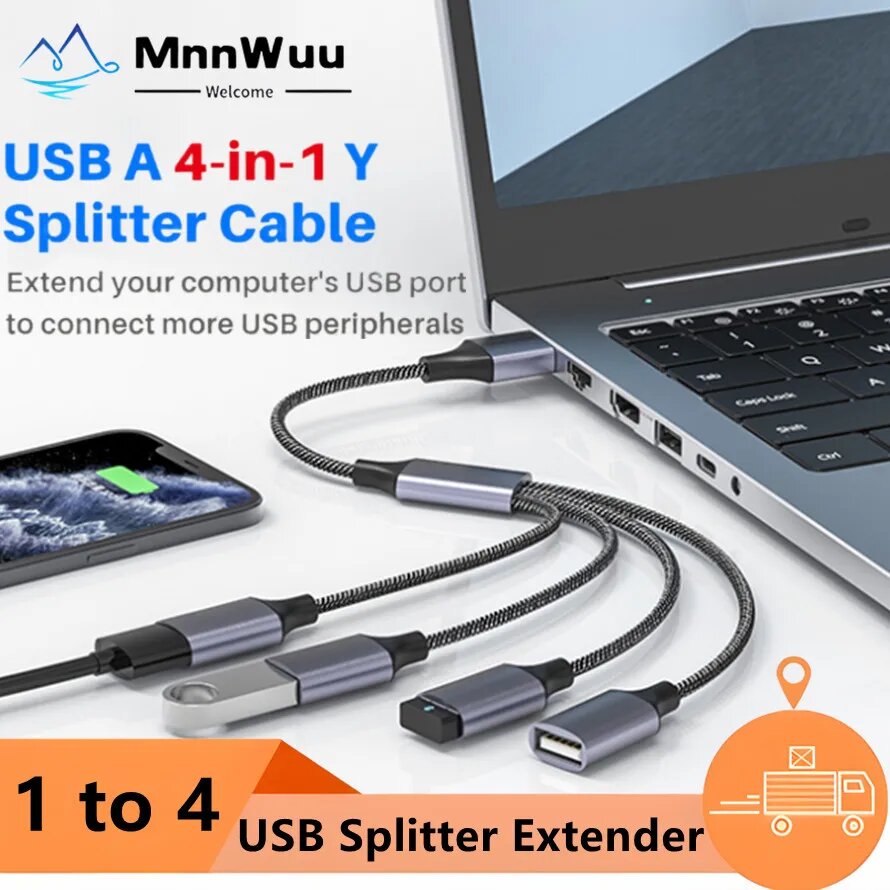 USB концентратор 4 порта — фото 1