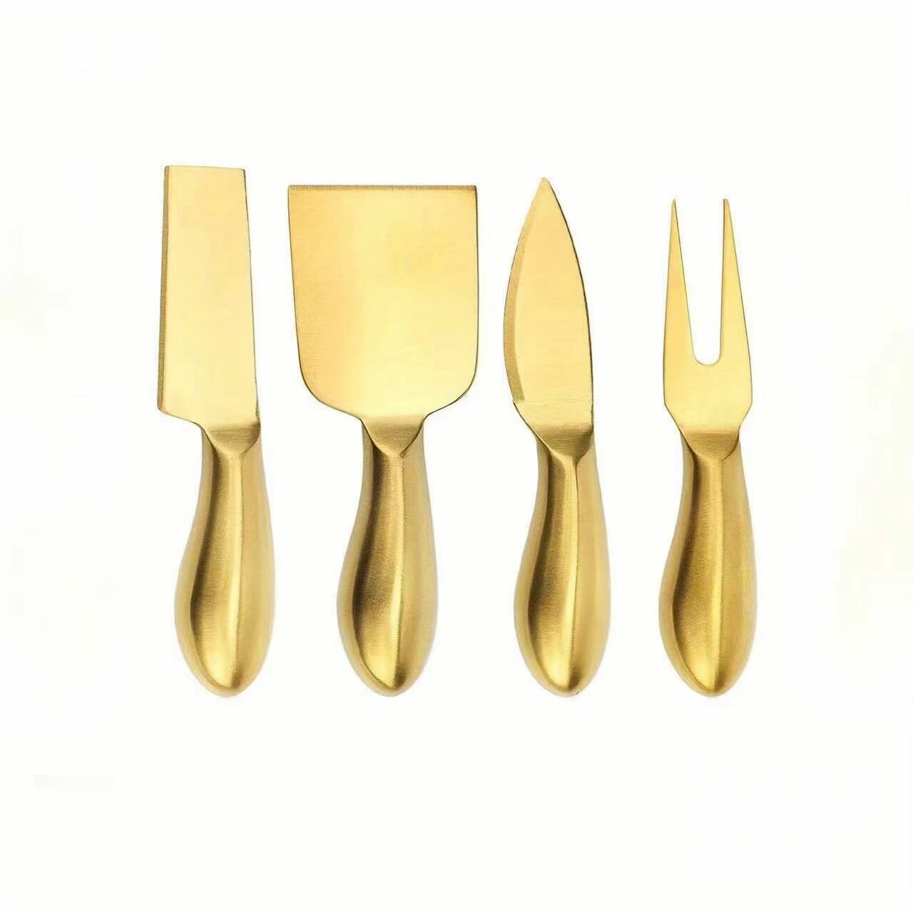 Набор ножей для сыра "Золотой", нержавеющая сталь, металл, 4 шт