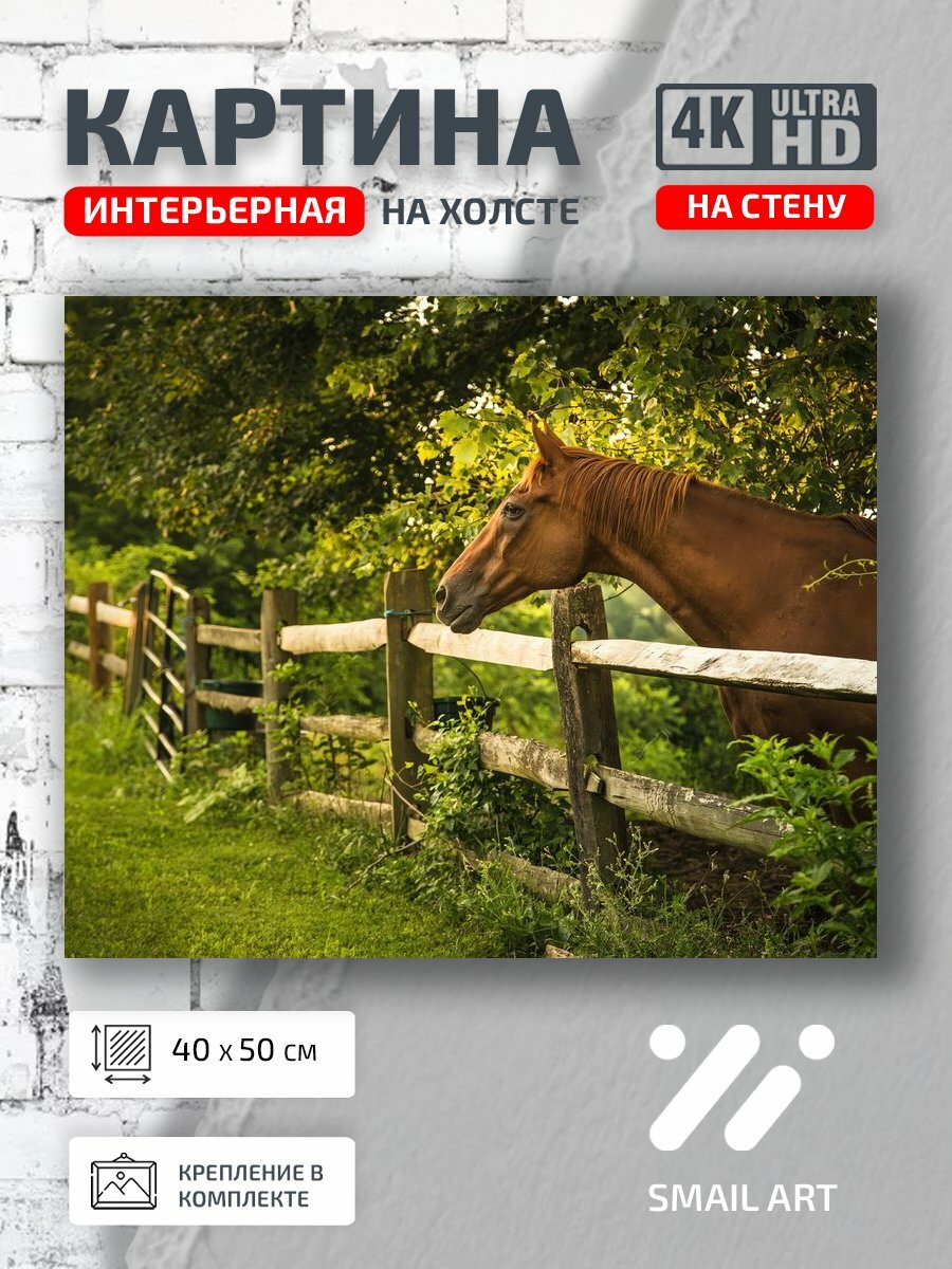 Картина на холсте интерьерная 40 на 50 на стену Деревья Landscape для офиса пейзаж интерьер
