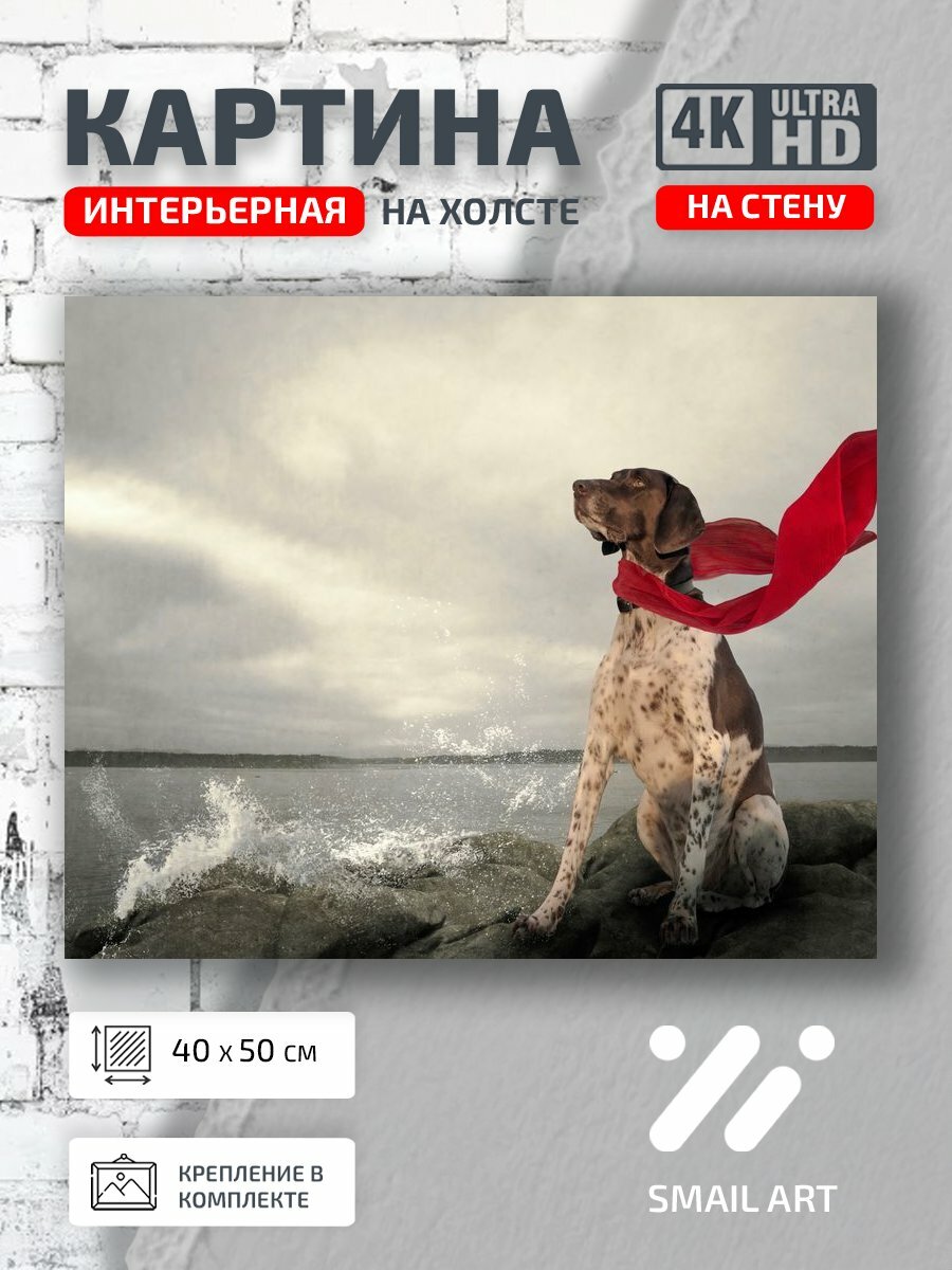 Картина на холсте интерьерная 40 на 50 на стену Берегу Mood для студии атмосфера интерьер