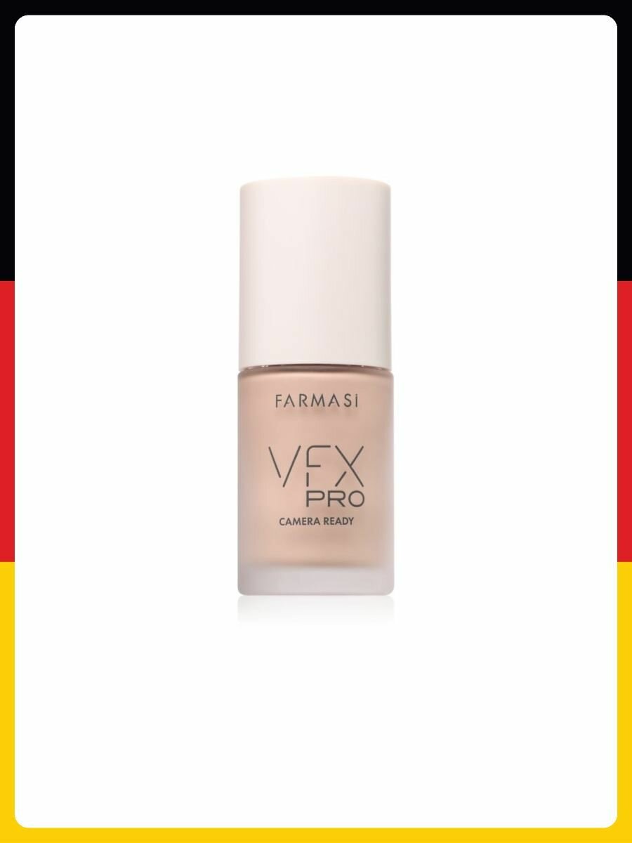Тональная основа Farmasi VFX Pro Camera Ready Makeup with high coverage and matte effect 01, 30 мл
