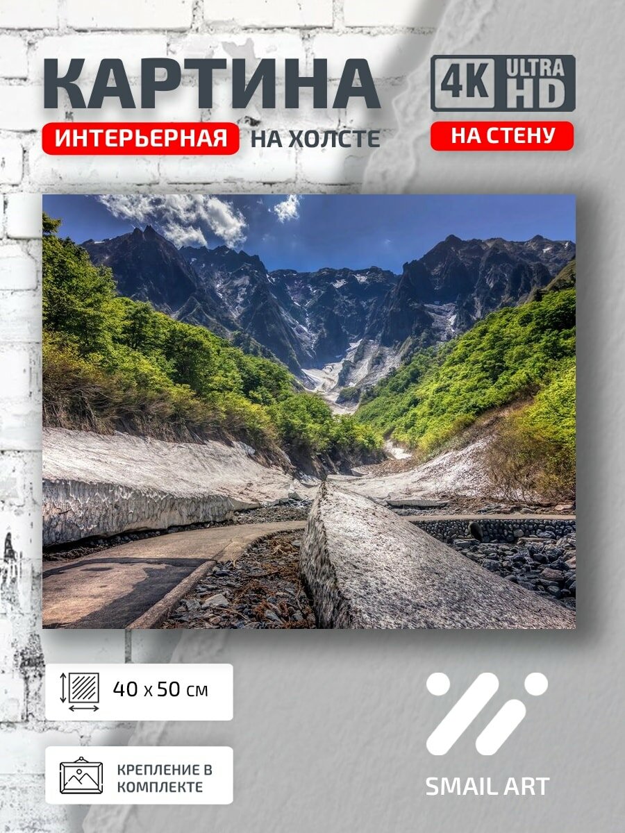 Картина на холсте интерьерная 40 на 50 на стену Пейзаж Япония для гостиной атмосфера