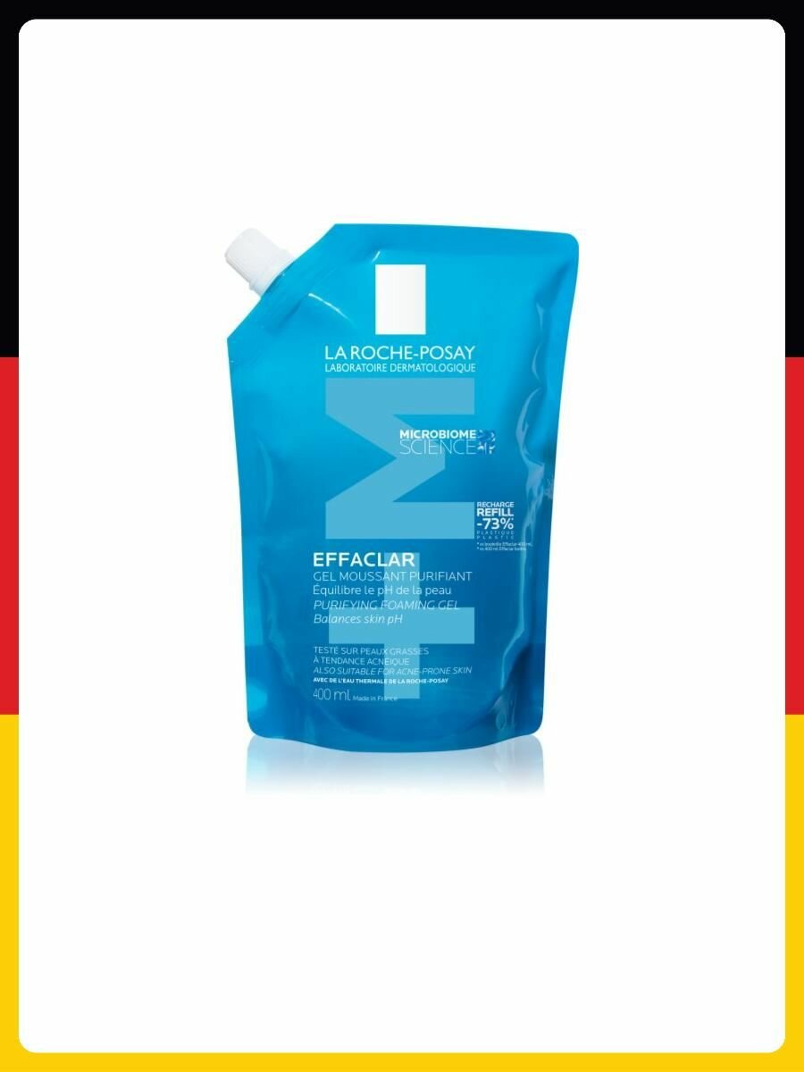 Средство для умывания La Roche-Posay Effaclar Deep Cleansing Gel for Oily and Sensitive Skin refill, 400 мл