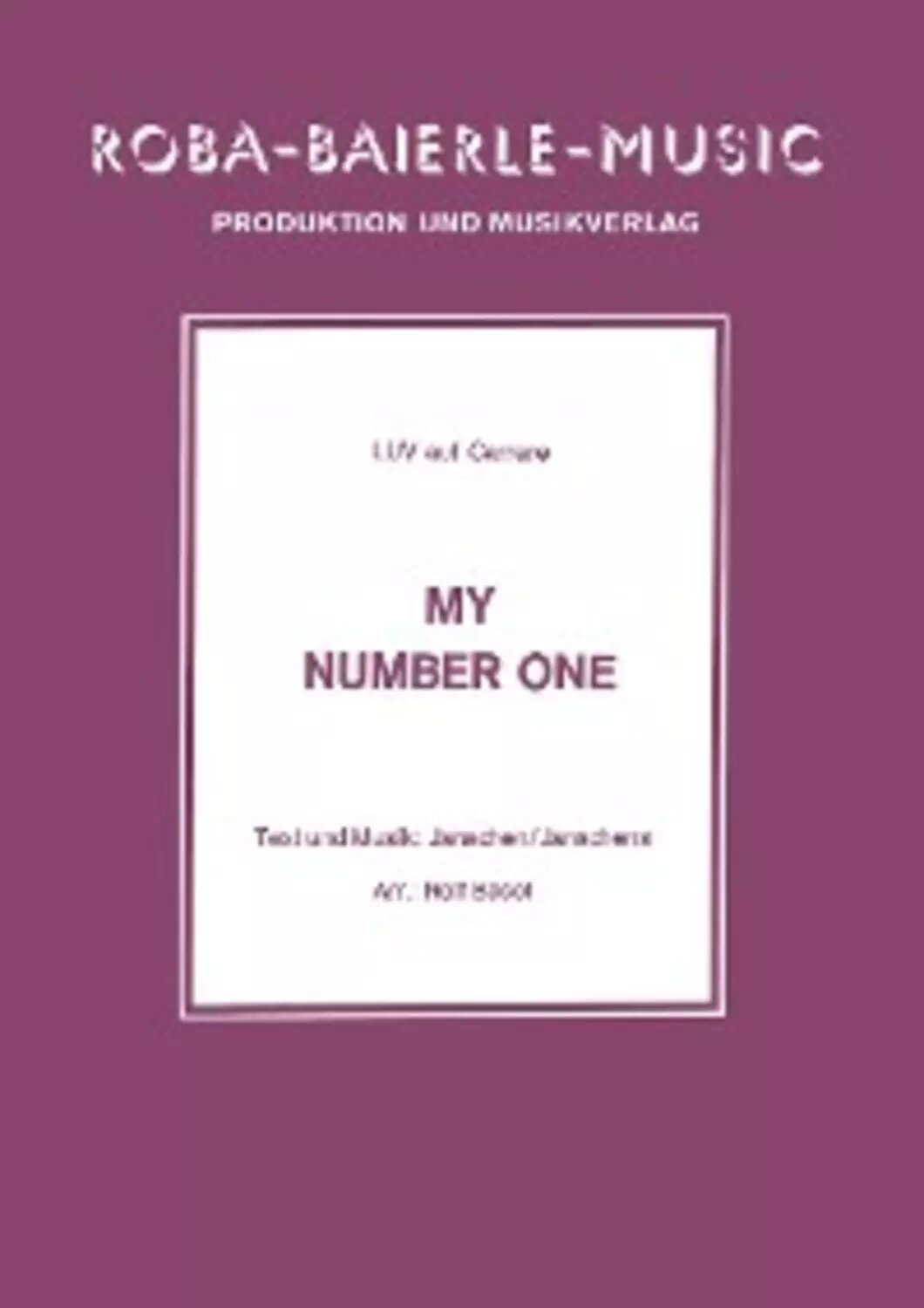 My Number One [Цифровая книга]