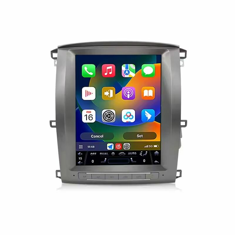 Штатная Магнитола JMG для Toyota Land Cruiser LC100 2006-2011 Lexus LX470 , с камерой заднего вида. IPS экран 12.1 дюймов, Wifi 2din с сенсорным экраном, usb и блютузом