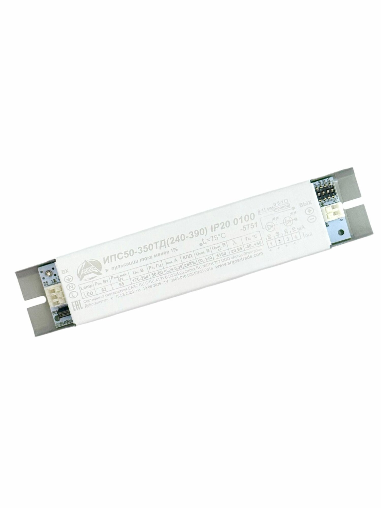 Драйвер ИПС50-350ТД (240-390) 0100 IP20 Аргос