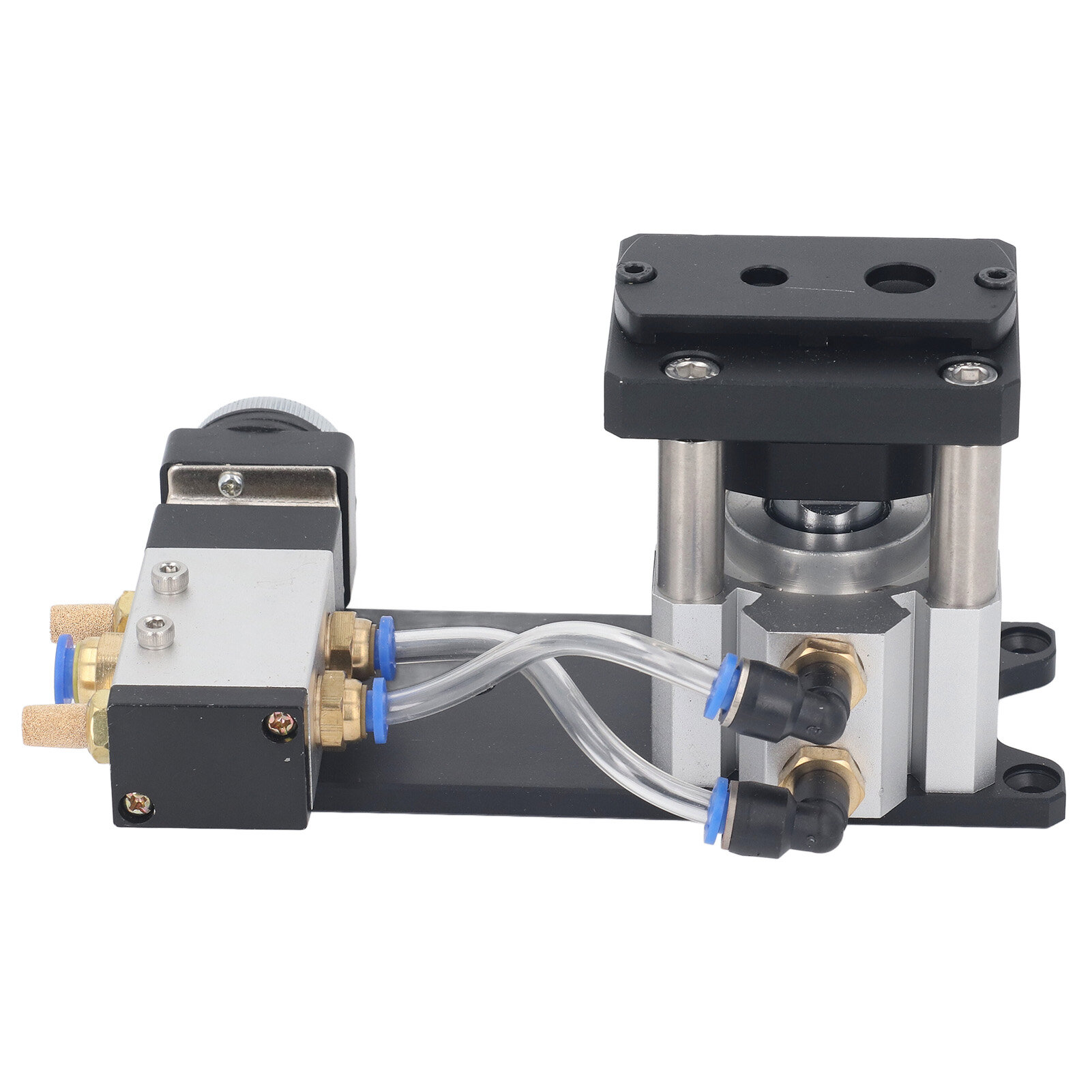 Пневматический дырокол с 2 отверстиями для кромкооблицовочной машины, отверстие 8 мм, 12 мм, алюминиевый сплав, пневматический дырокол, давление 0,4–0,6 МПа