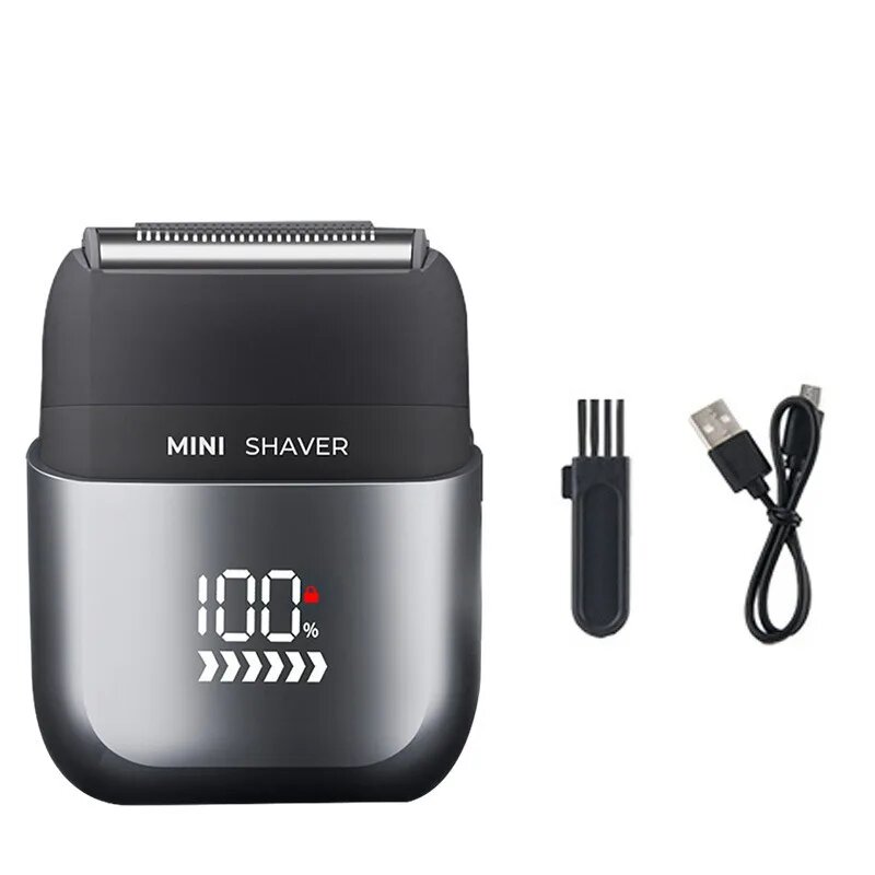 XIAOMI профессиональная водонепроницаемая электробритва перезаряжаемый станок для бритья для мужчин цифровой дисплей триммер для бороды мини-бритва