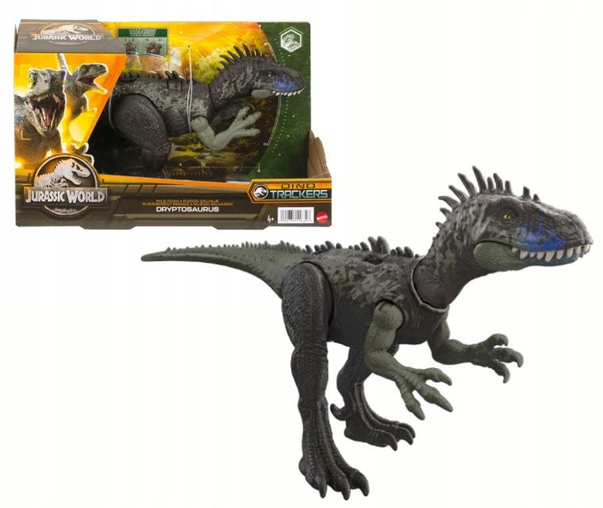 Фигурка Динозавра Mattel Jurassic World - Игрушечный динозавр Дриптозавр Угрожающий рев - Мир Юрского периода HLP15