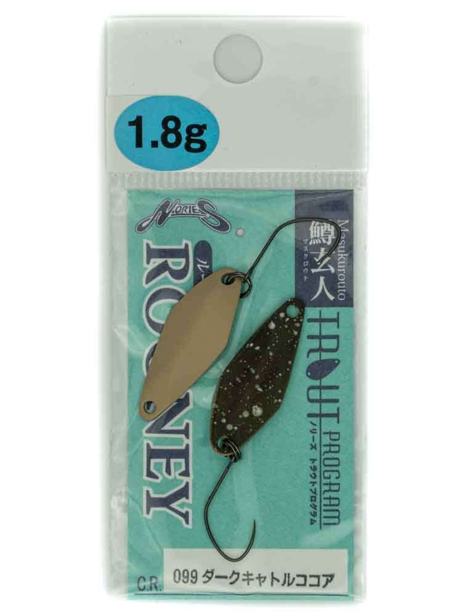 Блесна для рыбалки на форель NORIES MASUKUROUTO ROONEY 1.8гр цвет 099