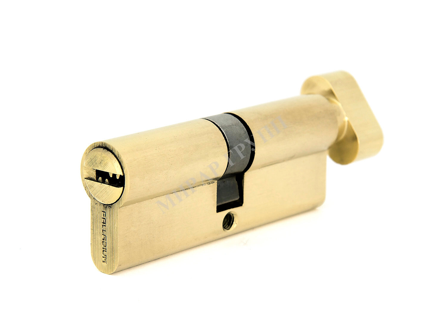 Цилиндровый механизм (личинка для корпусов замков, входных и межкомнатных) Palladium (Китай) ключ-вертушка серии C золото 40/40