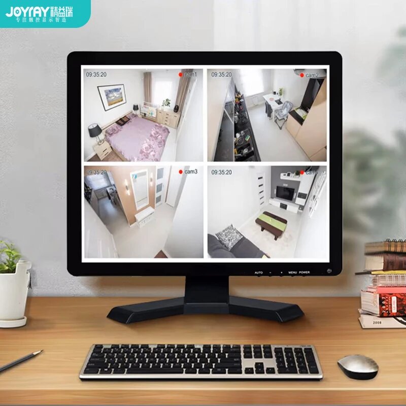 JOYRAY 17-дюймовый TN-монитор, разрешение 1280X1024, TFT ЖК-дисплей с видеовходом HD/VGA/BNC/AV для ПК, DVD, видеорегистратора, CCD-камеры