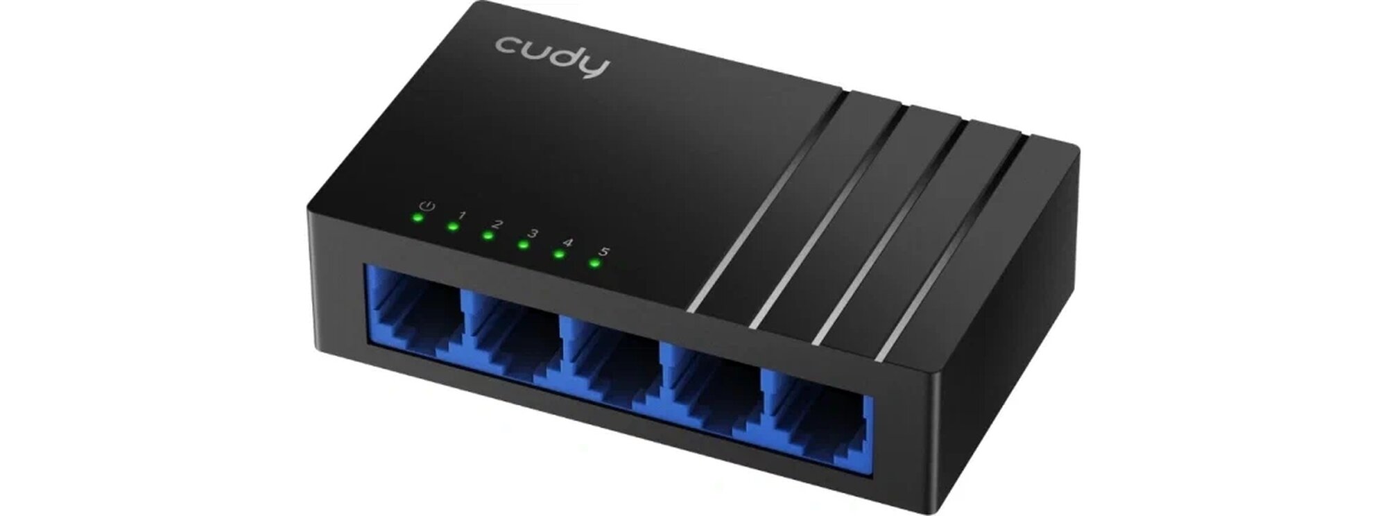 Коммутатор Cudy GS105D, неуправляемый, 5 портов, пластик, черный