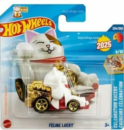 Машинка Mattel HOTWHEELS 2025 P CASE 1/64 Feline Lucky 234-250