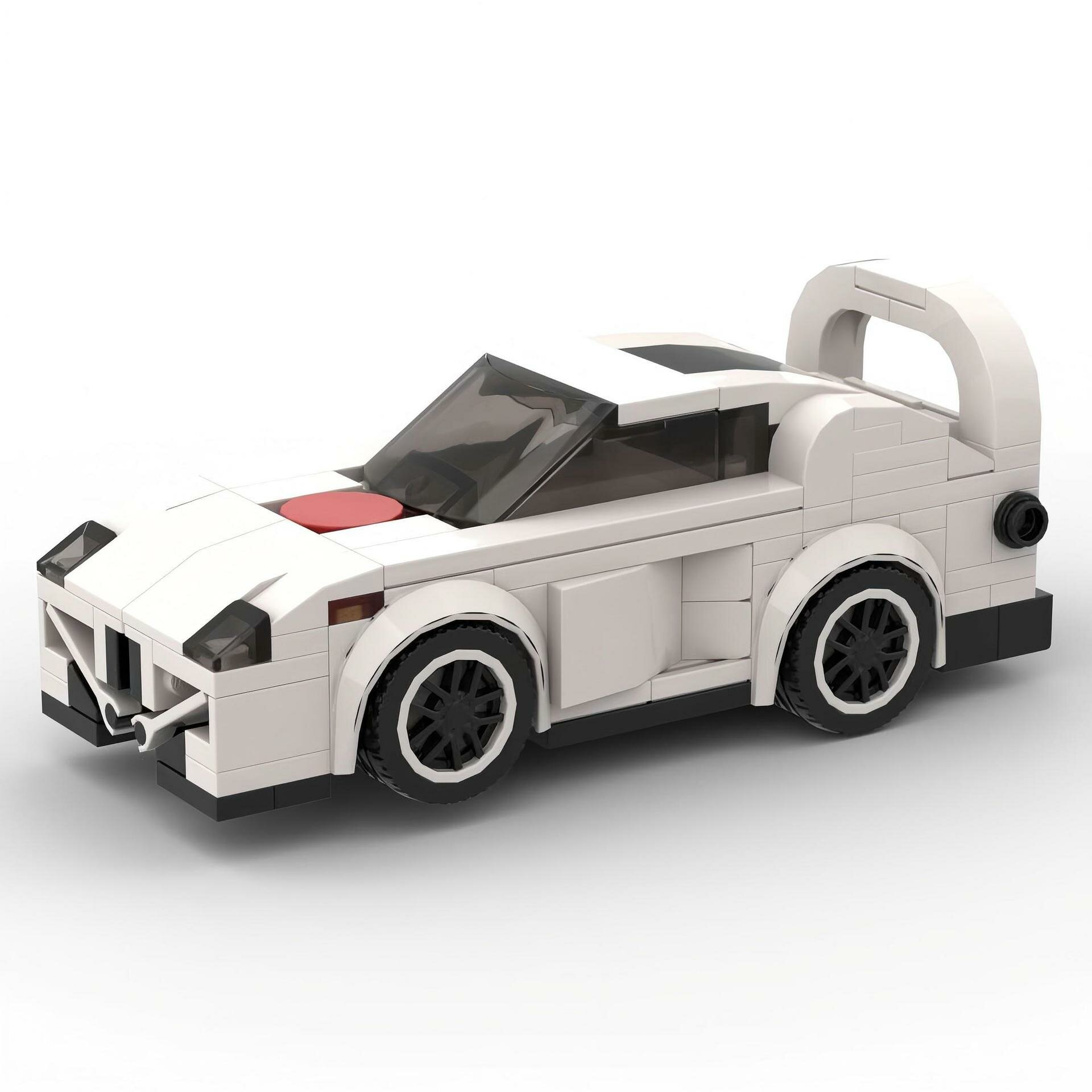 Набор MOC puzzle для сборки игрушечных моделей, коллекция спортивных автомобилей с шестью сетками, творческая сборка моделей автомобилей, детские подарки, подходит для мальчиков