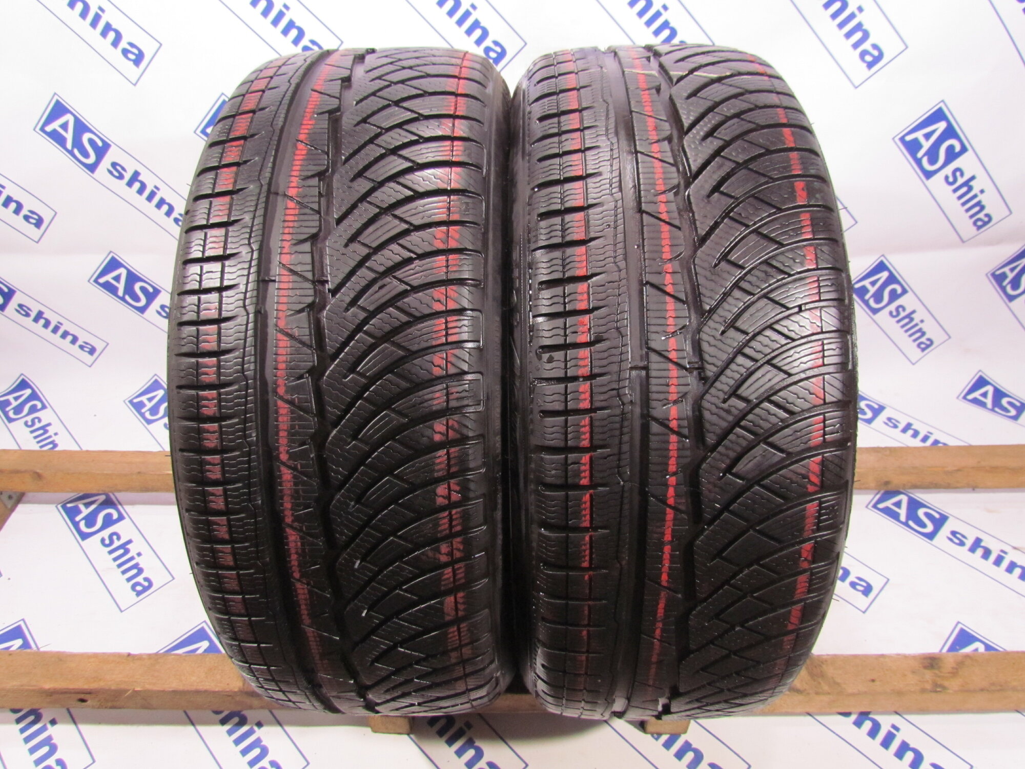 Комплект (2 шт) Michelin Pilot Alpin PA4 225 50 R18 RunFlat зимние БУ шины 5-10% износ , артикул 0028382