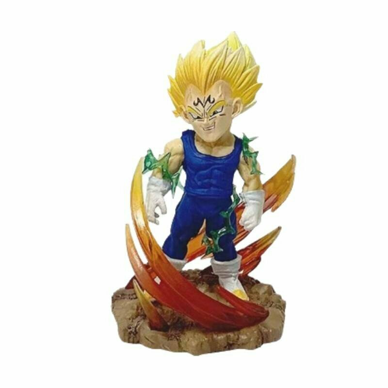 Фигурка charming dragon ball super saiyan goku broly and vegeta, vegeta, с упаковкой