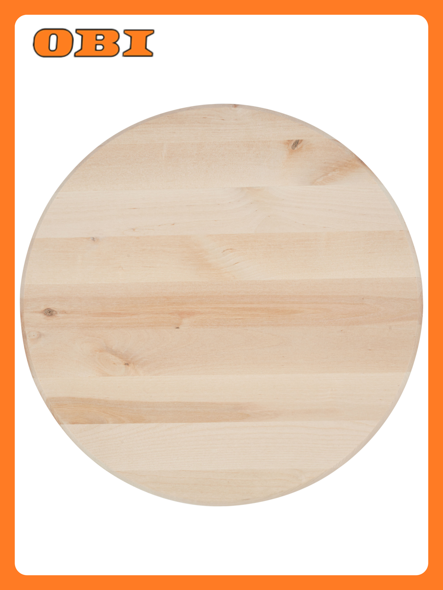 Столешница "Эко", береза, круглая, шлифованная