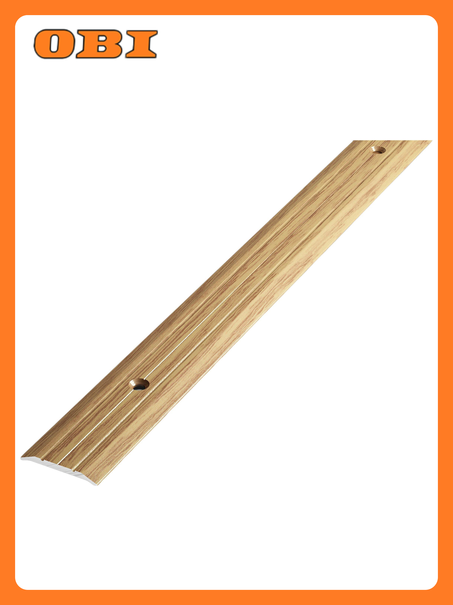 Порог одноуровневый лука ПС 01 900.084 Дуб универсал алюминий 900х25 мм