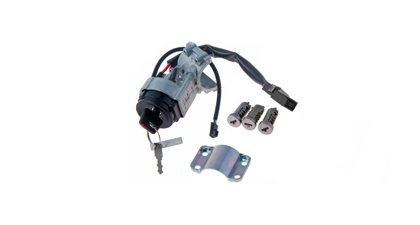 Замок зажигания ДААЗ, для LADA, ВАЗ 1118, в сборе, с личинкой