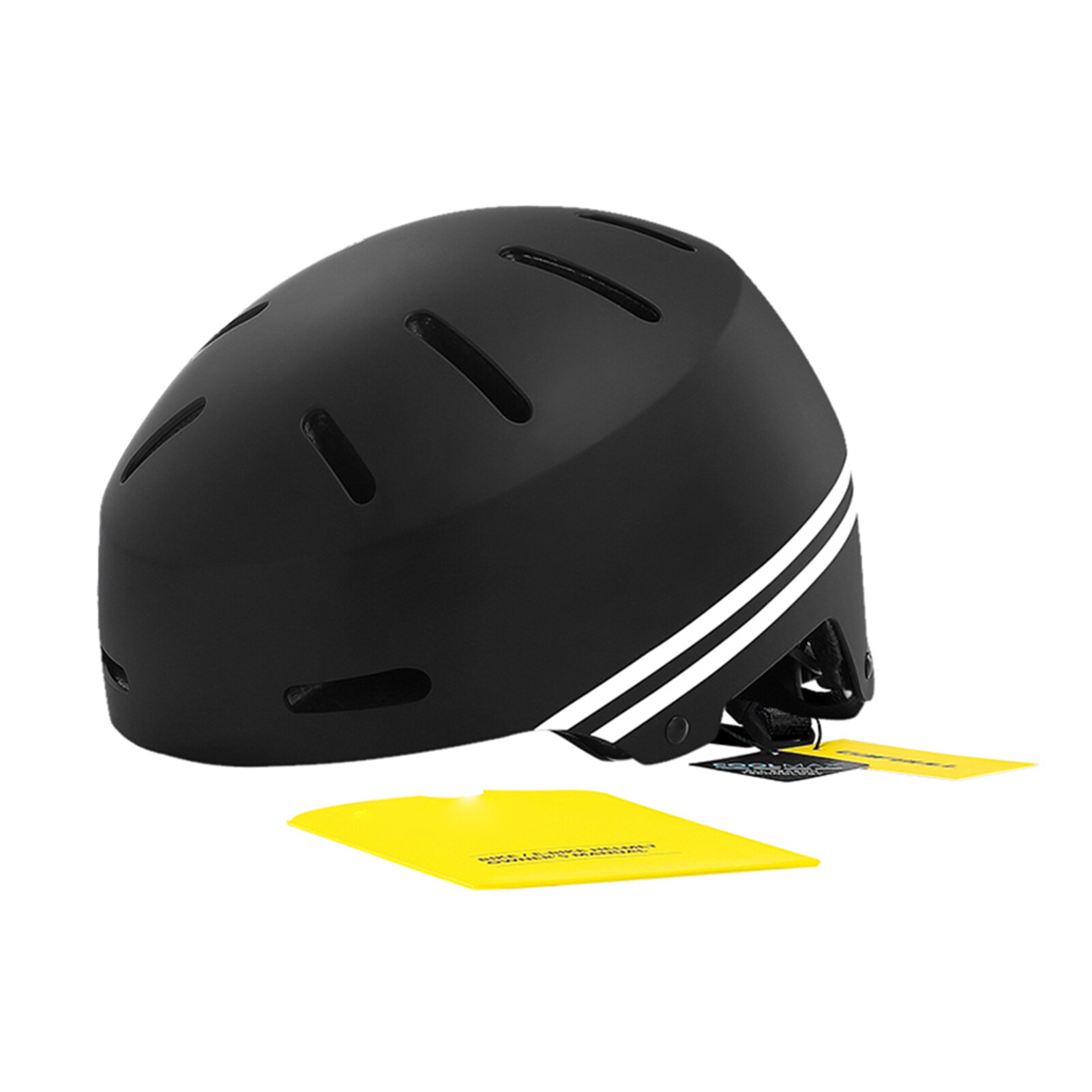 Шлем для катания на роликах и электровелосипеде RS1 Micro Fit System, 12 вентиляционных отверстий, легкий, из ABS-пластика и EPS, для мужчин и женщин, черный, размер M (54-58 см).