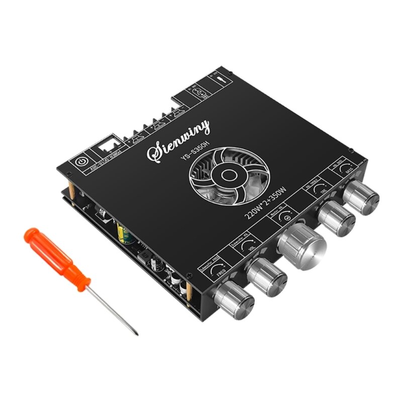 2.1-Канальный Модуль платы усилителя мощности TPA3255, совместимый с Bluetooth, Сабвуфер высокой и низкой мощности 220 Вт x 2 + 350 Вт