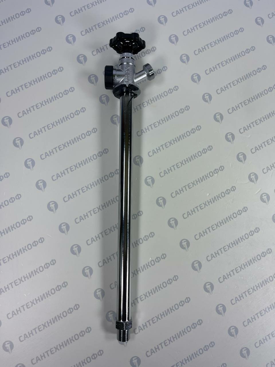 Кран водоразборный VIEIR незамерзающий 1/2"x3/4"НР 350мм, никель (VRGL20-350)