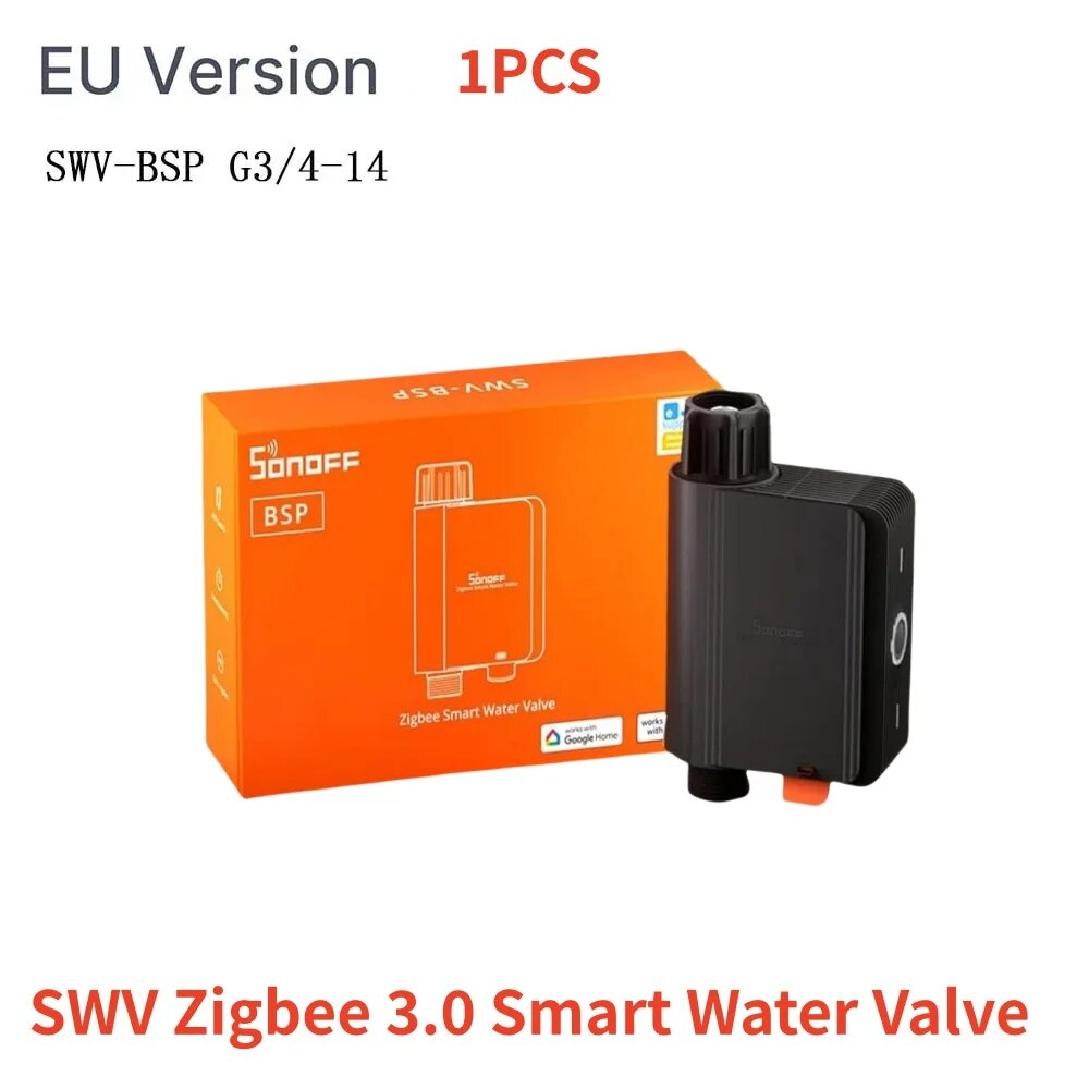 SONOFF SWV Zigbee 3.0 Smart Water Valve, EU Version, 1PCS