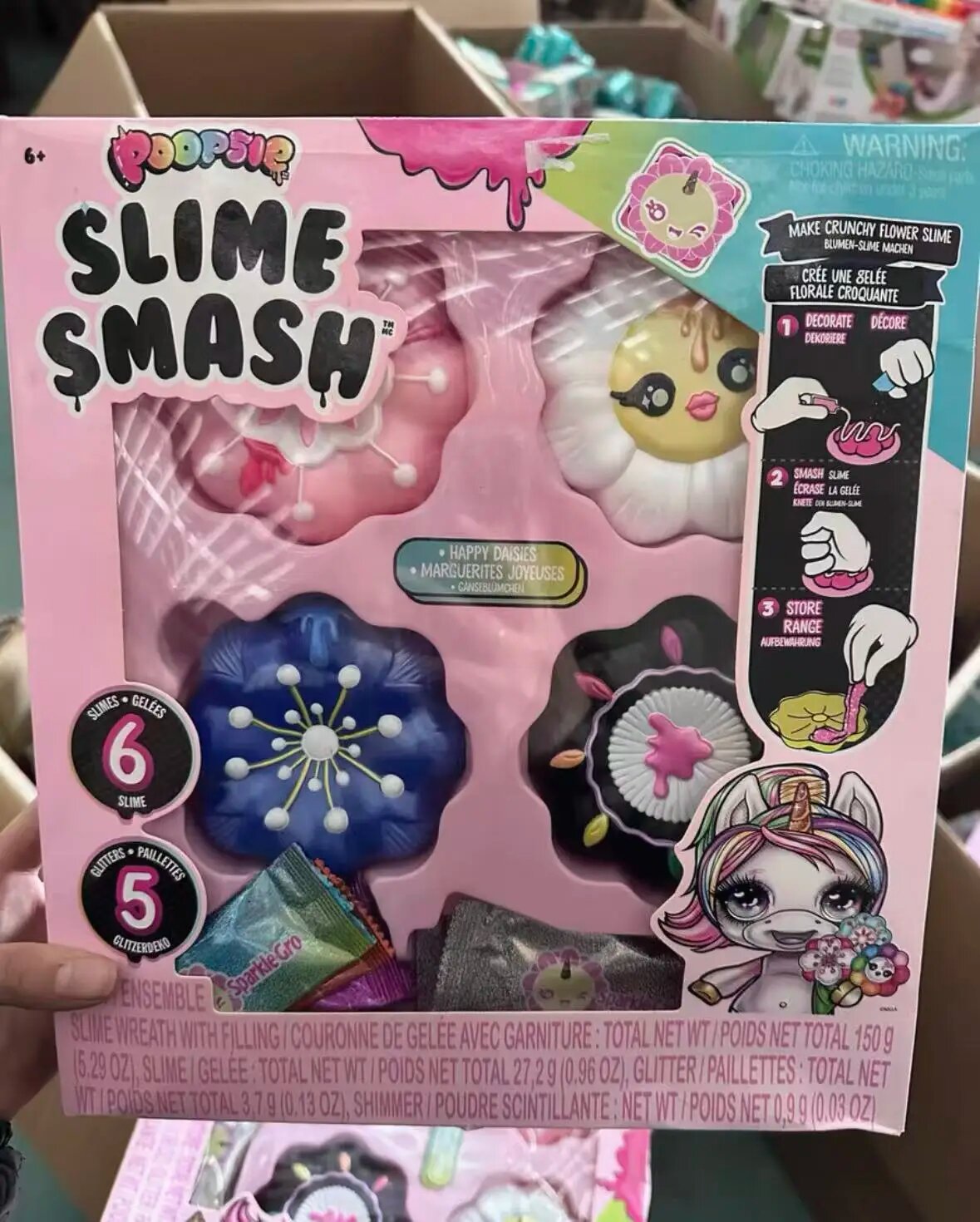 Poopsie Slime Crystal Slime Unicorn качалка MINISO глубокий синий