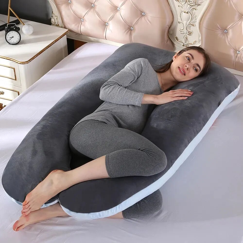 Подушка для беременных и кормящих 100x1000 см 7-зональная пена comfort