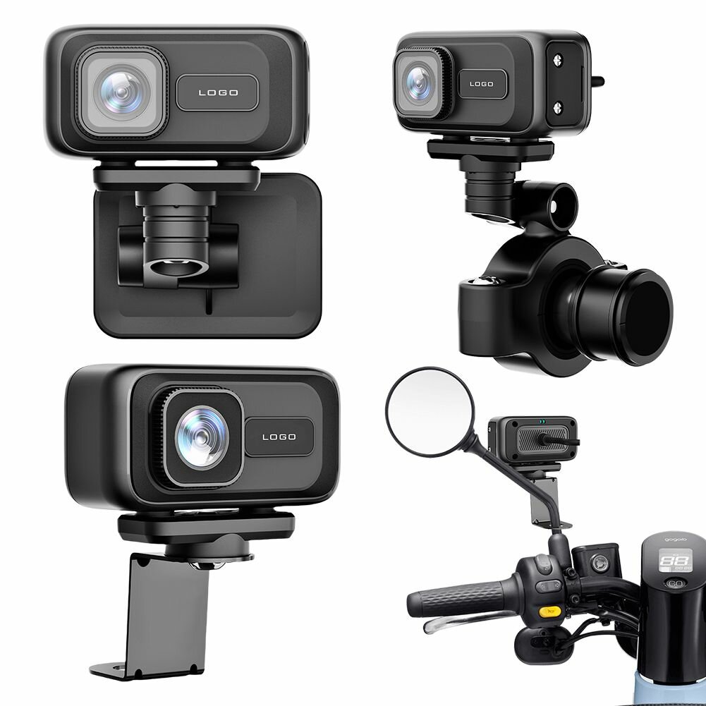 Видеорегистратор для мотоцикла MT100, 2K разрешение, WiFi, IP65 водонепроницаемый