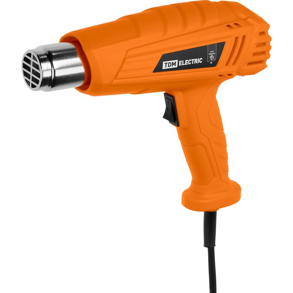 Технический фен TDM ELECTRIC ТФ-03, 2000 Вт, 2 режима, 350/600 C, 300/500 л/мин, Гранит SQ1029-0103