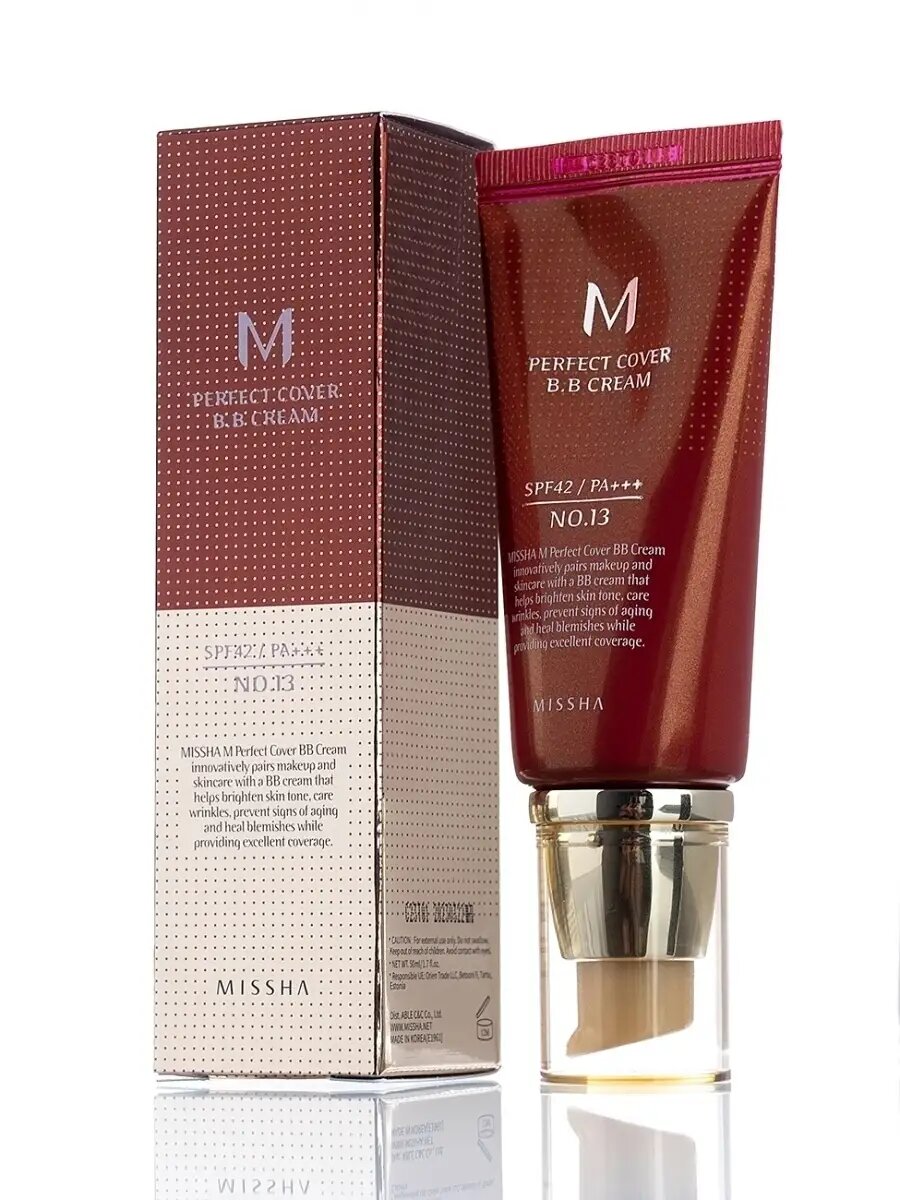 ББ крем Missha M Perfect Cover B.B Cream 50мл (№13 Молочный бежевый)