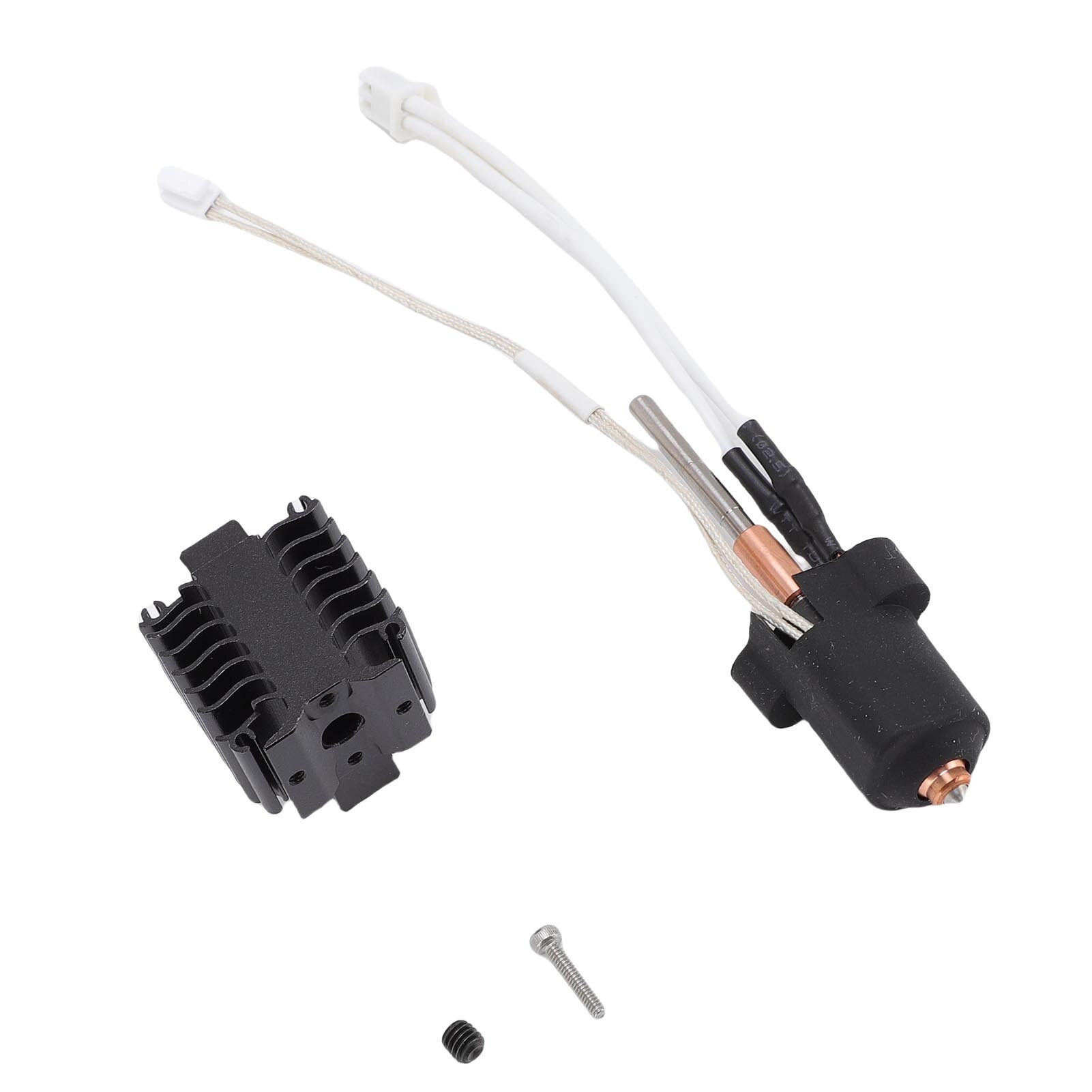 Комплект Hotend для 3D-принтера, подходящий для Ender-3 V3 Plus, керамический экструдер, замена горячего конца, высокая скорость потока с алюминиевым радиатором, сопло 0,2 мм