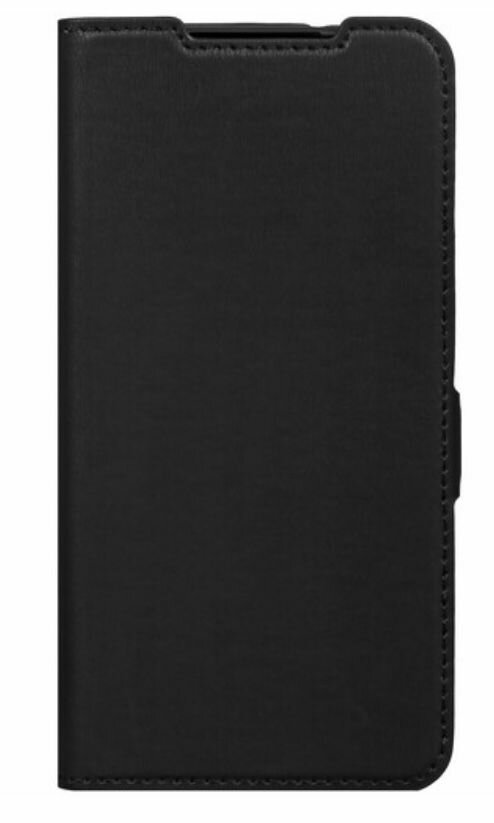 Чехол книжка для Samsung Galaxy S21 FE черная, с карманом / Чехол на Самсунг Гэлэкси С21 ФЕ черный, защитный, противоударный, подставка