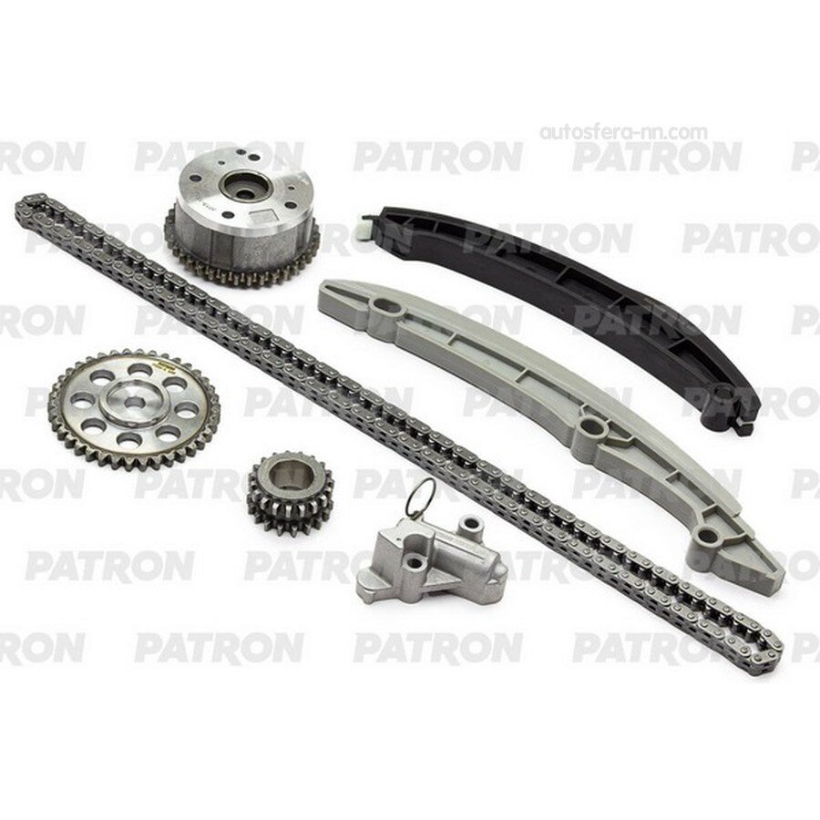 PATRON PTCK009 Комплект цепи ГРМ (Цепь-1, Нат-1, Усп-2, Шест-2, Ф/р-1) VW 1.4TSI (CAVA, CAVB, CAVC, CAVD, CTHA, CTHB, CTHC, CTHD, CAXA) 2015- (Цепь 03C109158H, ШК Z=19/18)