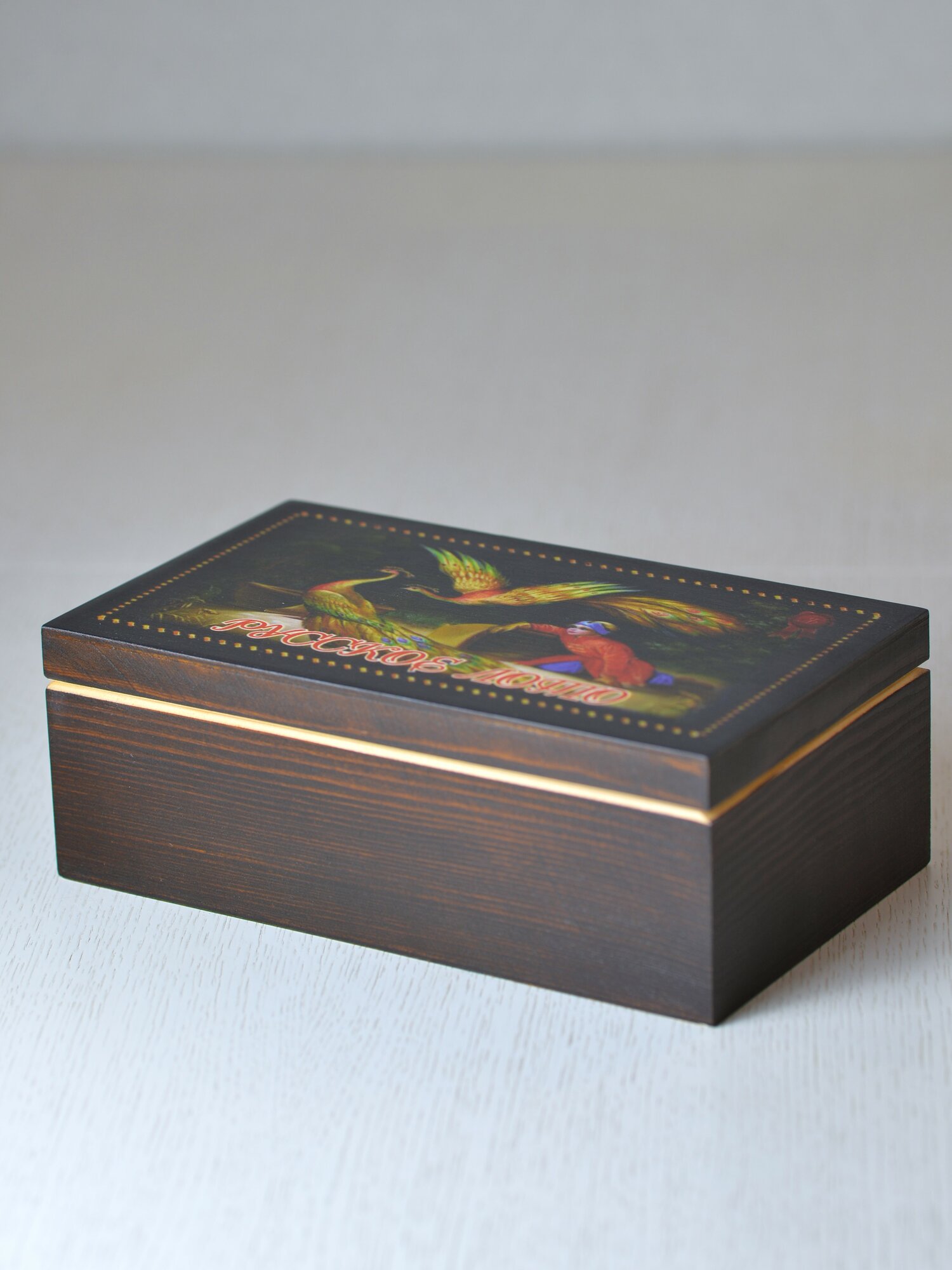 Русское лото Жар-Птица, Ладья-С, бочонки и шкатулка из дерева, 24 карточки