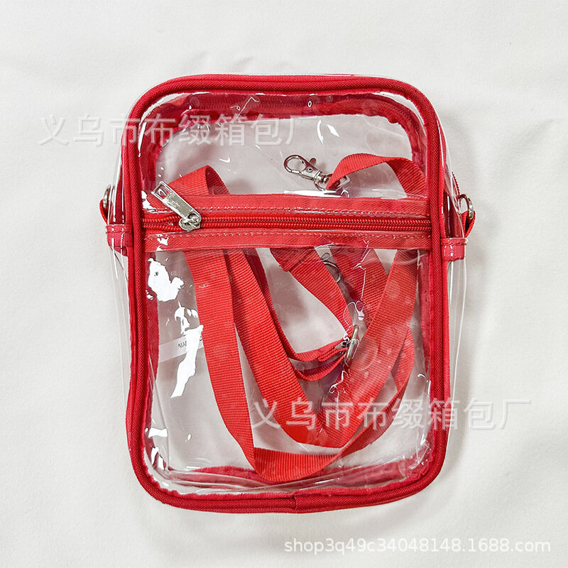 Прозрачная сумка через плечо, утолщенная водонепроницаемая сумка из ПВХ, сумка через плечо для концертов, сумка для