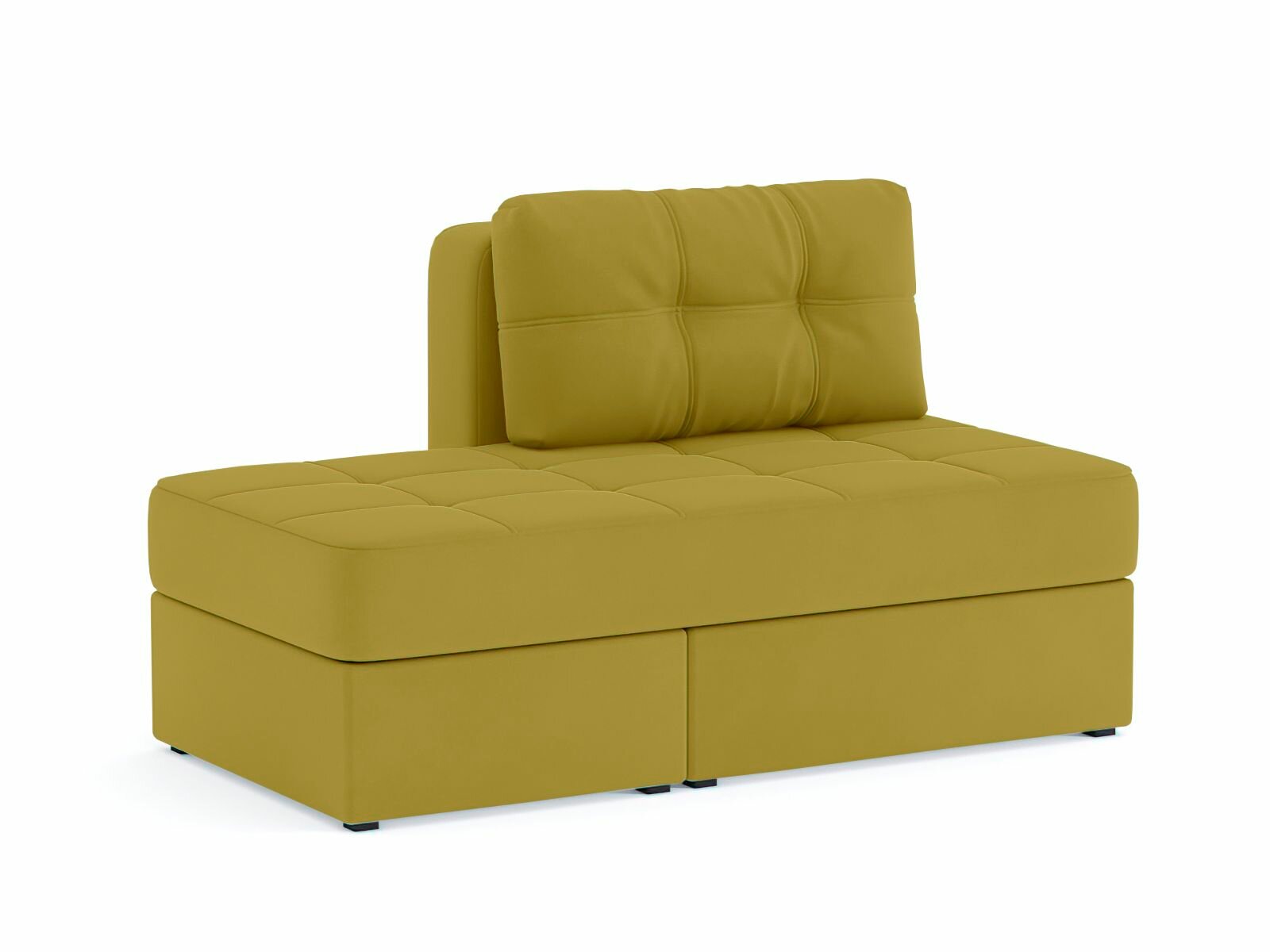 Диван - кровать Оливер Уно, еврокнижка - трансформер, 127*93*92, велюр Зара Yellow 44