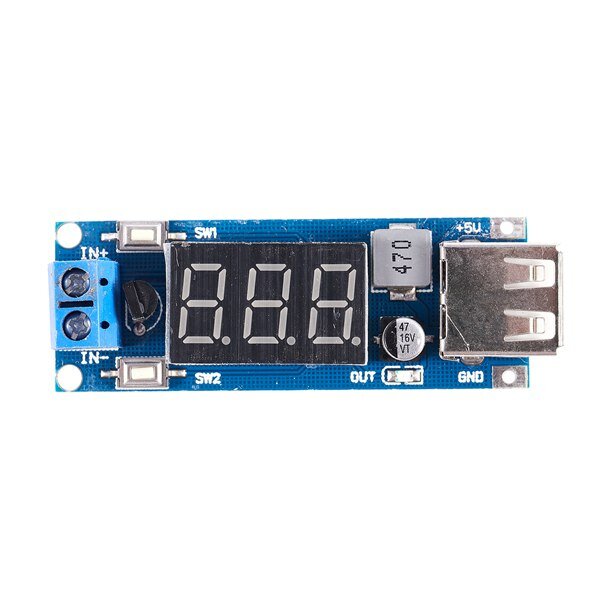 DC-DC 4.5-40 В до 5 В 2A понижающий светодиодный вольтметр USB понижающий преобразователь напряжения модуль