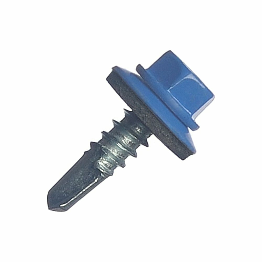 Кровельный саморез металлсервис 5.5x19 RAL 5005 100 шт.