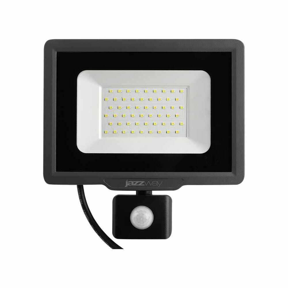 Светодиодный прожектор Jazzway PFL-C3 SENSOR 50Вт 6500К IP65 до закаленное прозрачное стекло A 5026940A