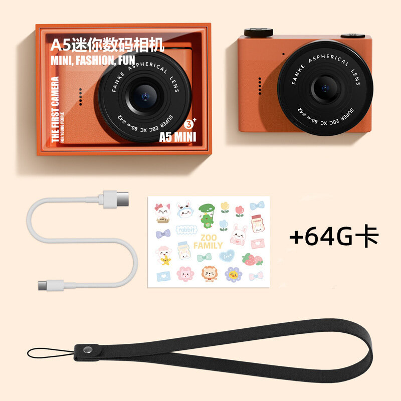 Новая модель A5mini многофункциональной студенческой камеры с двумя портативными карманными камерами до и после