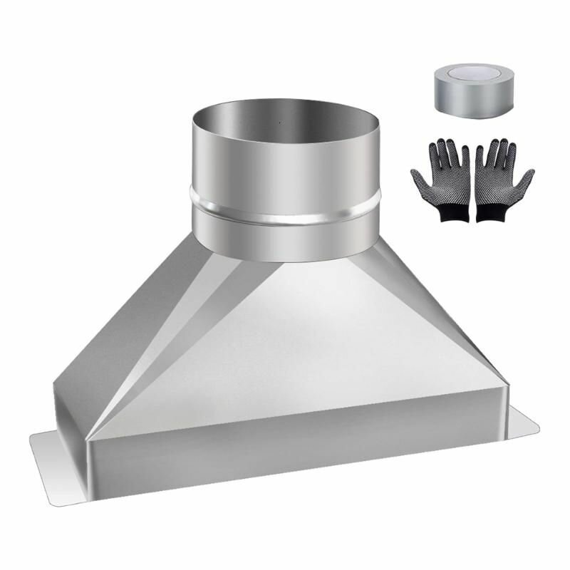 4-дюймовый прямоугольный-круглый вентиляционный переходник