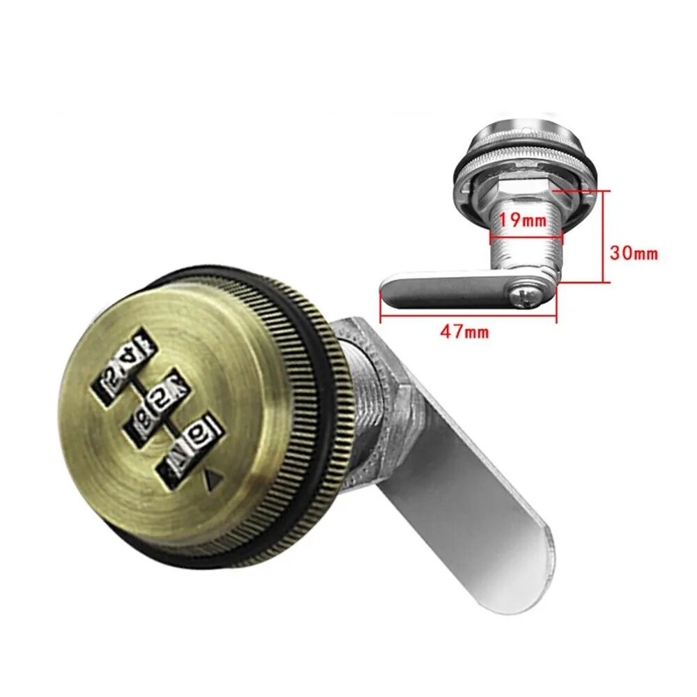 OZ-TWTU-3 цифровых кодовых замка для почтовой почты, новый сплав, цинковый шкафчик, 30 мм