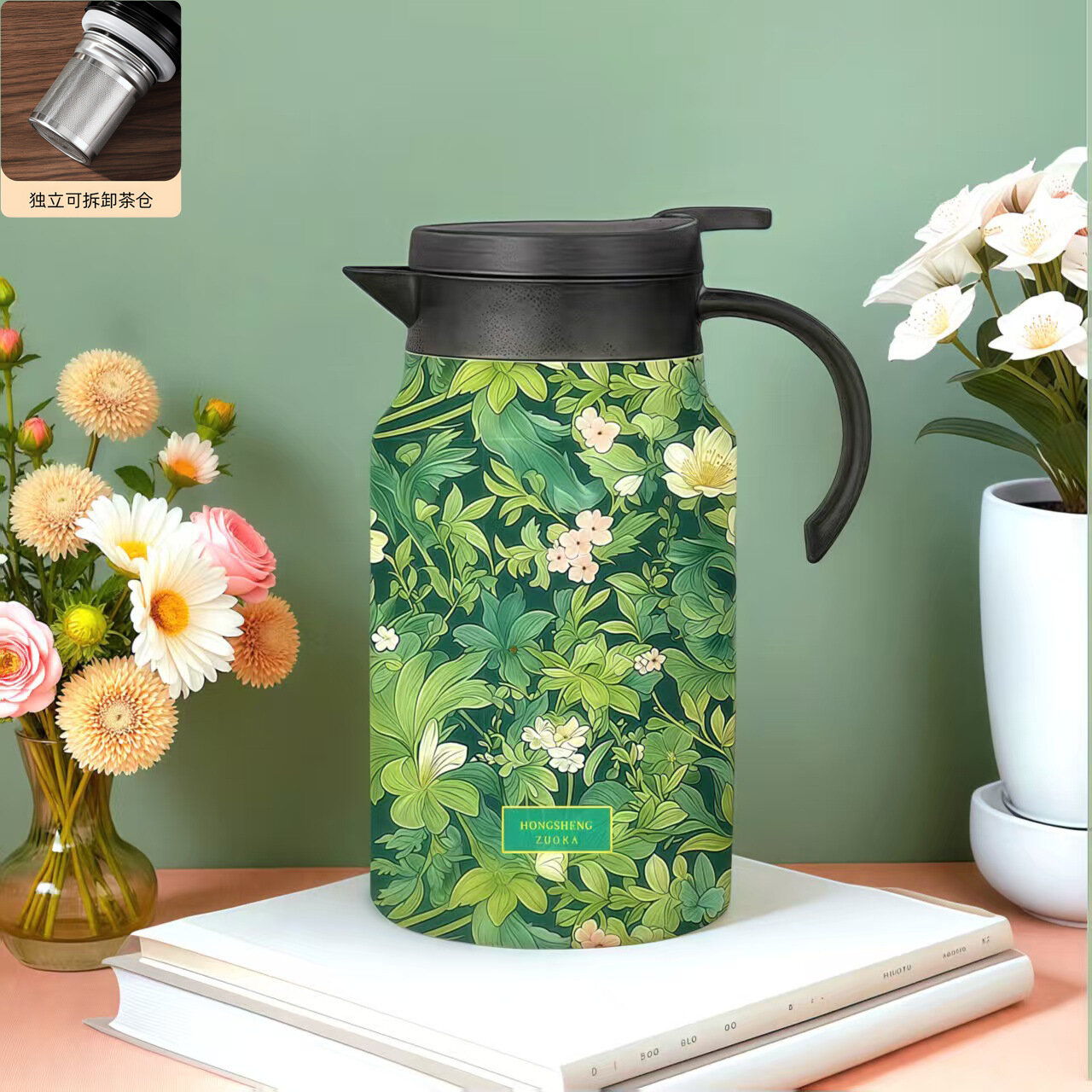 316 Нержавеющая сталь Чайник для заваривания Чайник с изоляцией Чайник для разделения воды и чая Набор для заваривания чая в подарок